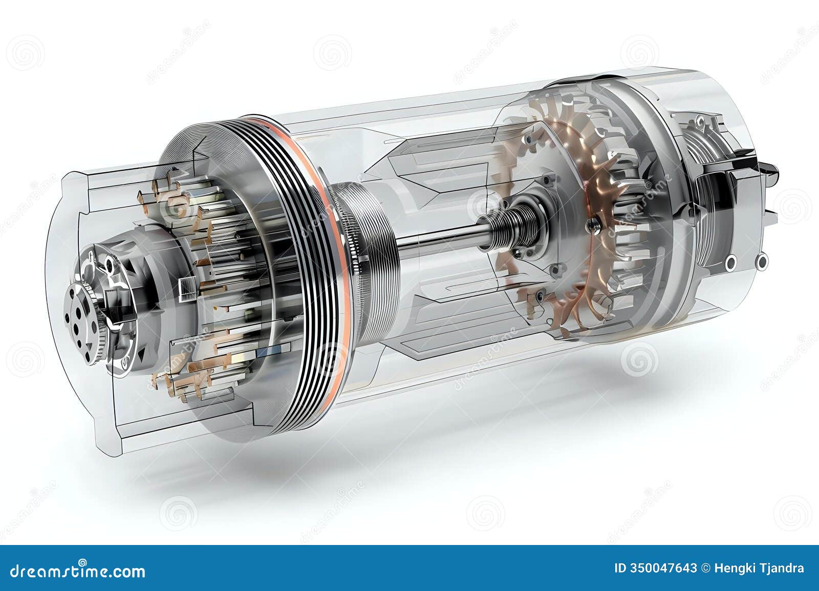 3D Render Showing Translucent Cube On Glowing Lines To Screens With ...