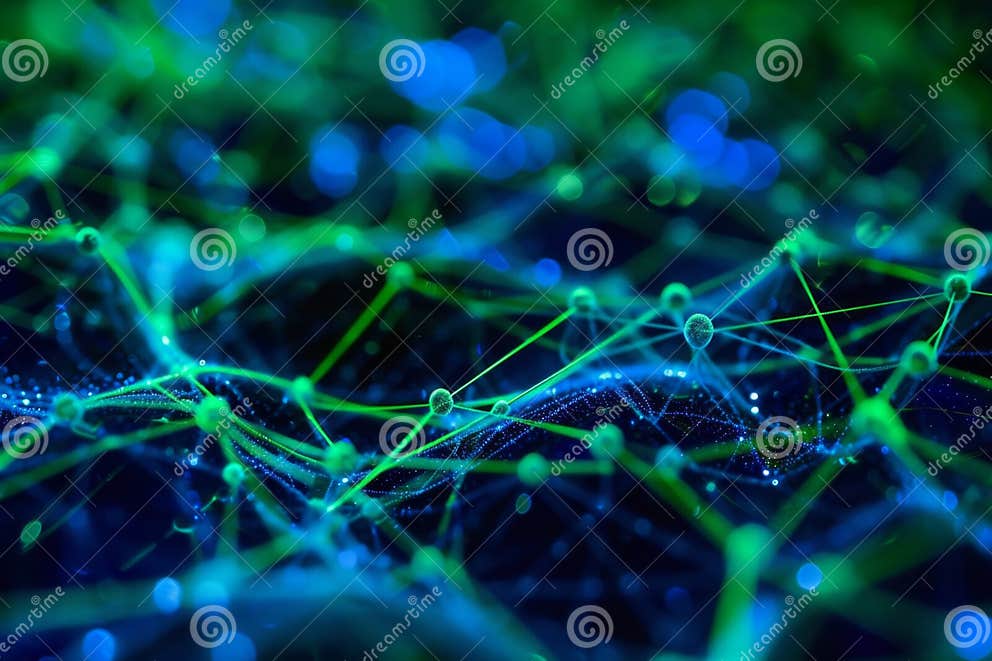 Exploring the Intricate Network of Vibrant Colors in a Digital Realm of ...