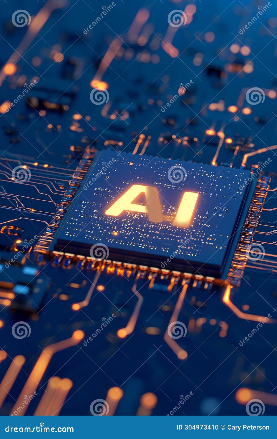 Exploring the Intricate World of Microchips: a Closeup Look at T Stock ...