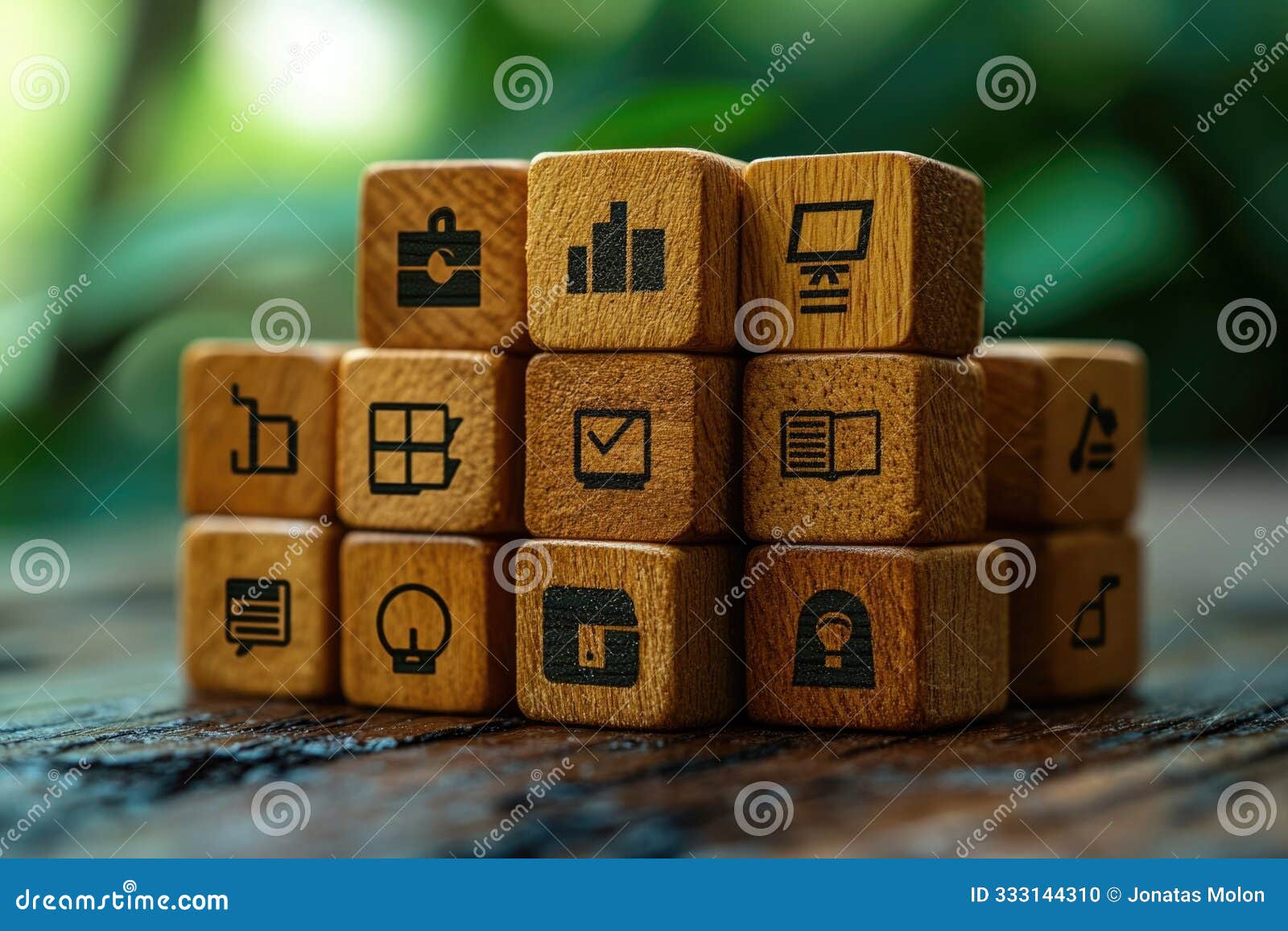 Exploring ITIL Concepts: Wooden Blocks Illustrating Information ...