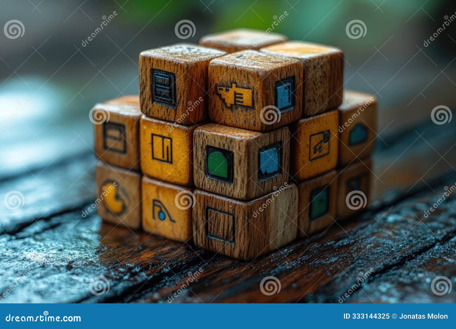 Exploring ITIL Concepts: Wooden Blocks Illustrating Information ...