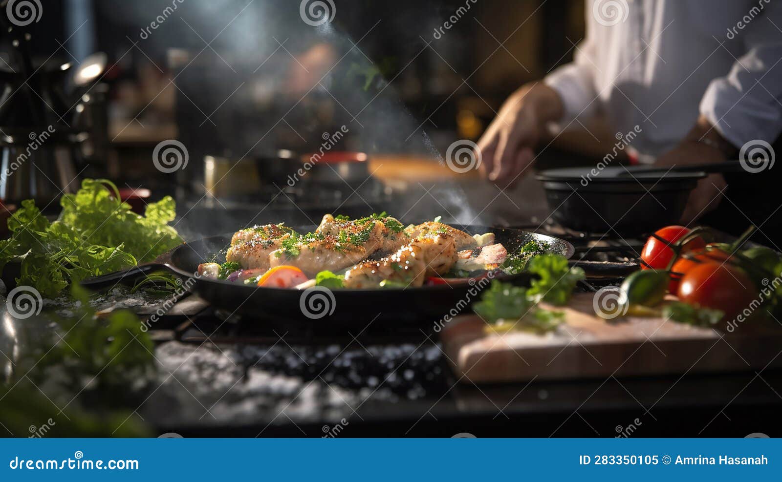 Exploring the Joy of Cooking and Food Creation. Generative Ai Stock ...