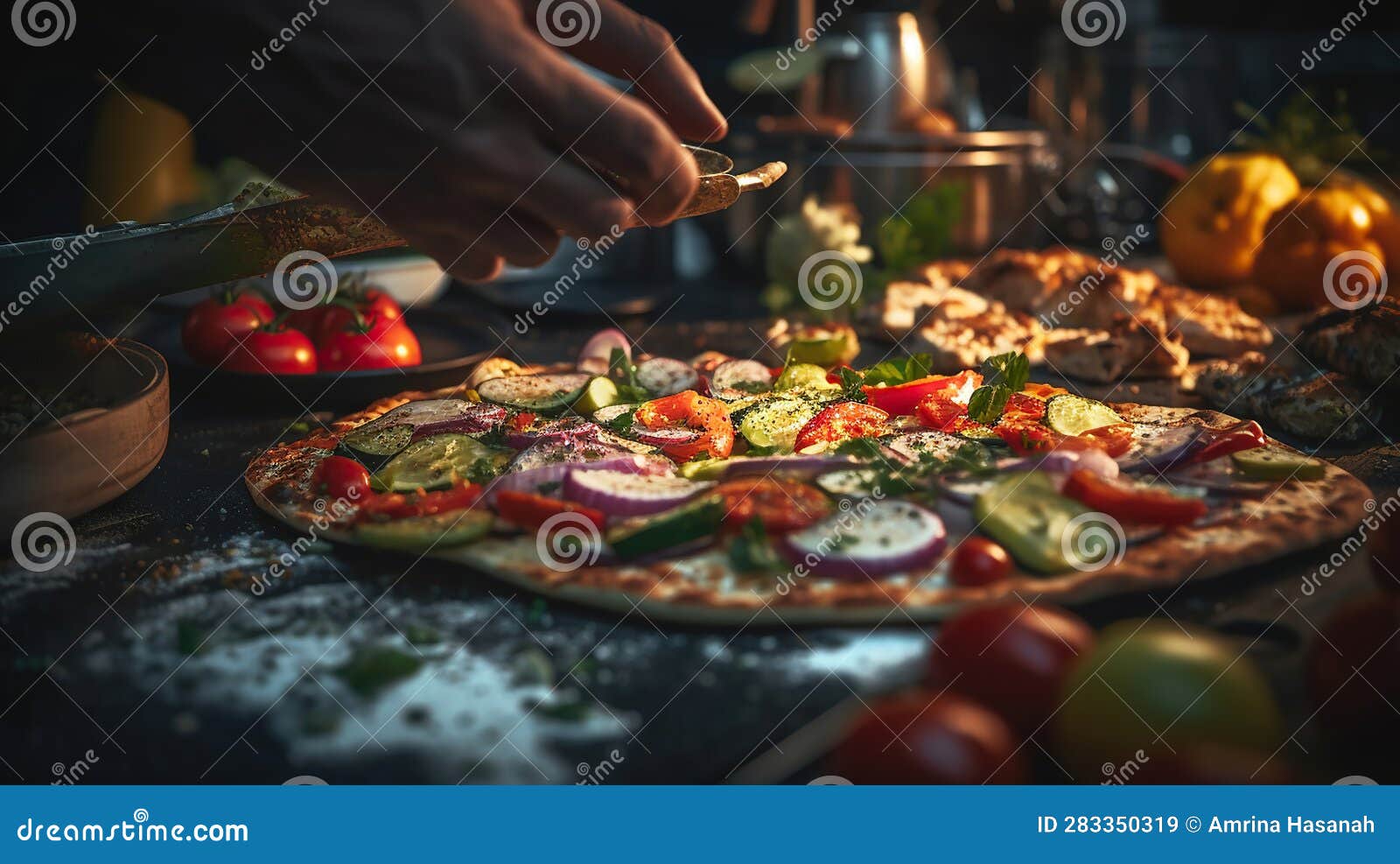 Exploring the Joy of Cooking and Food Creation. Generative Ai Stock ...