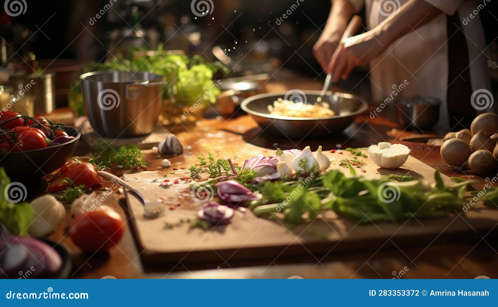 Exploring the Joy of Cooking and Food Creation. Generative Ai Stock ...