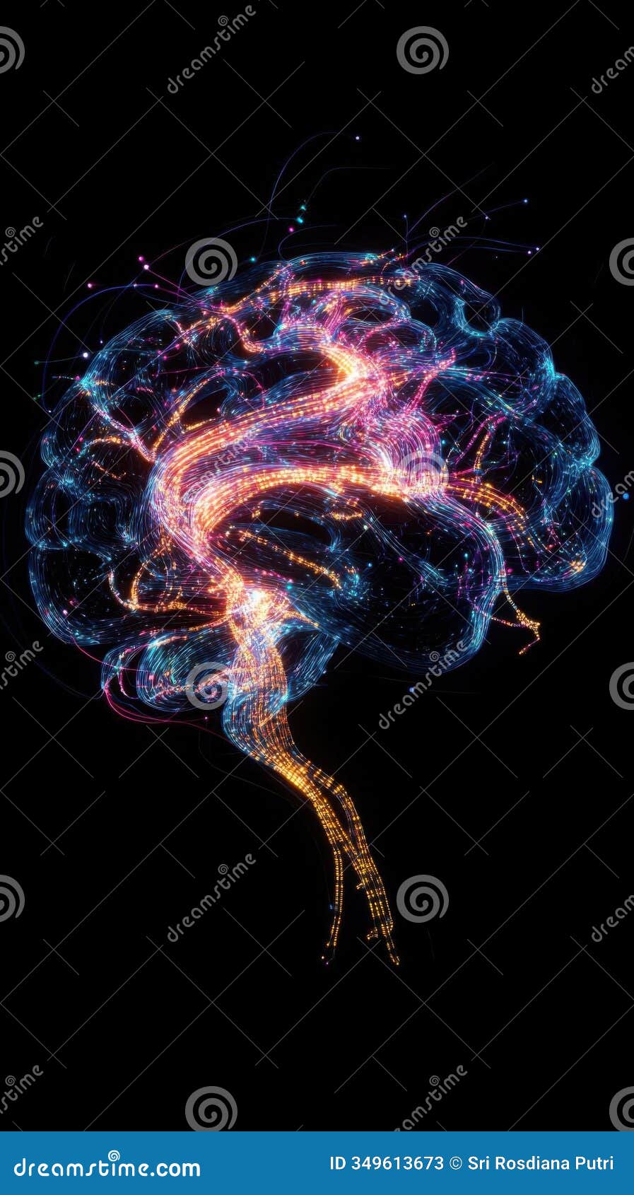 Exploring the Luminous Pathways, a Vibrant Journey into the Neural ...