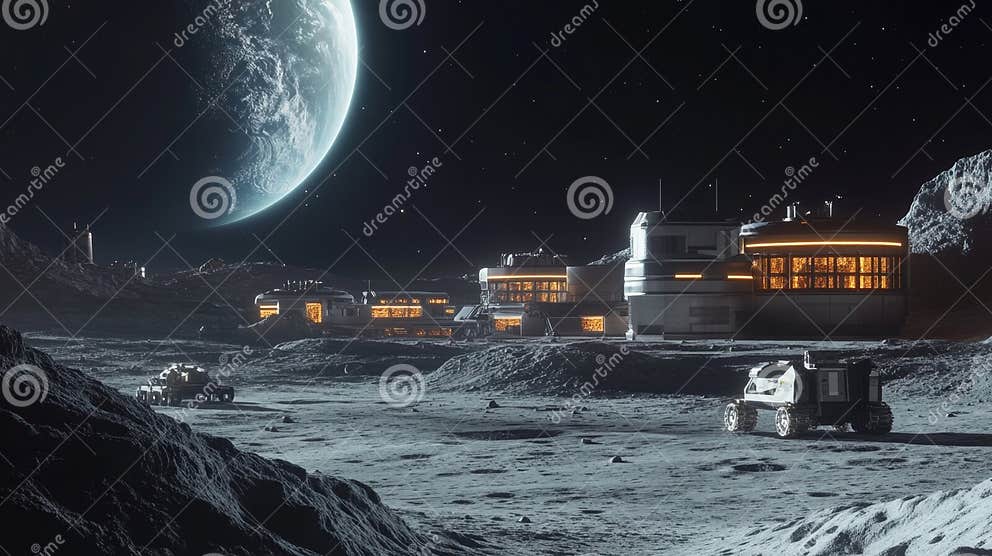 Exploring a Lunar Base with Interconnected Modules and Rovers on the ...