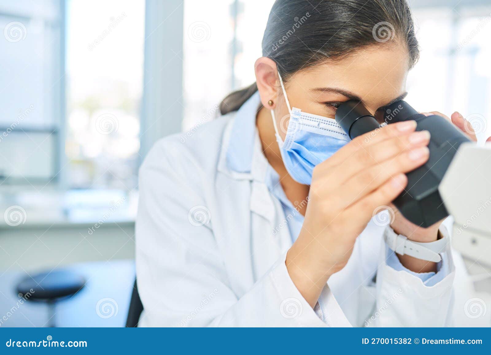 Exploring the Many Mysteries of Science. a Young Scientist Using a ...
