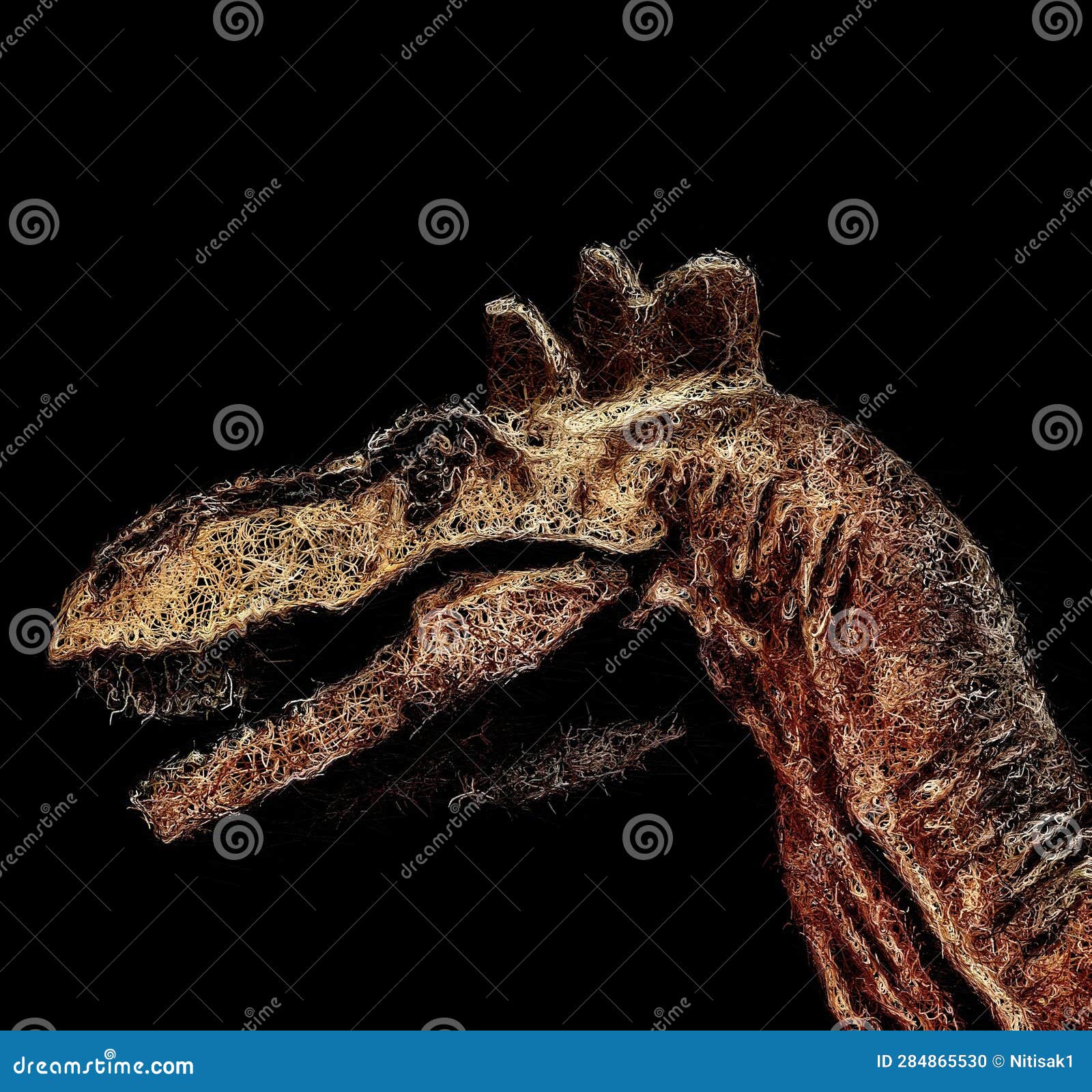 World of Dinosaur Line Art in Captivating Visuals Stock Illustration ...