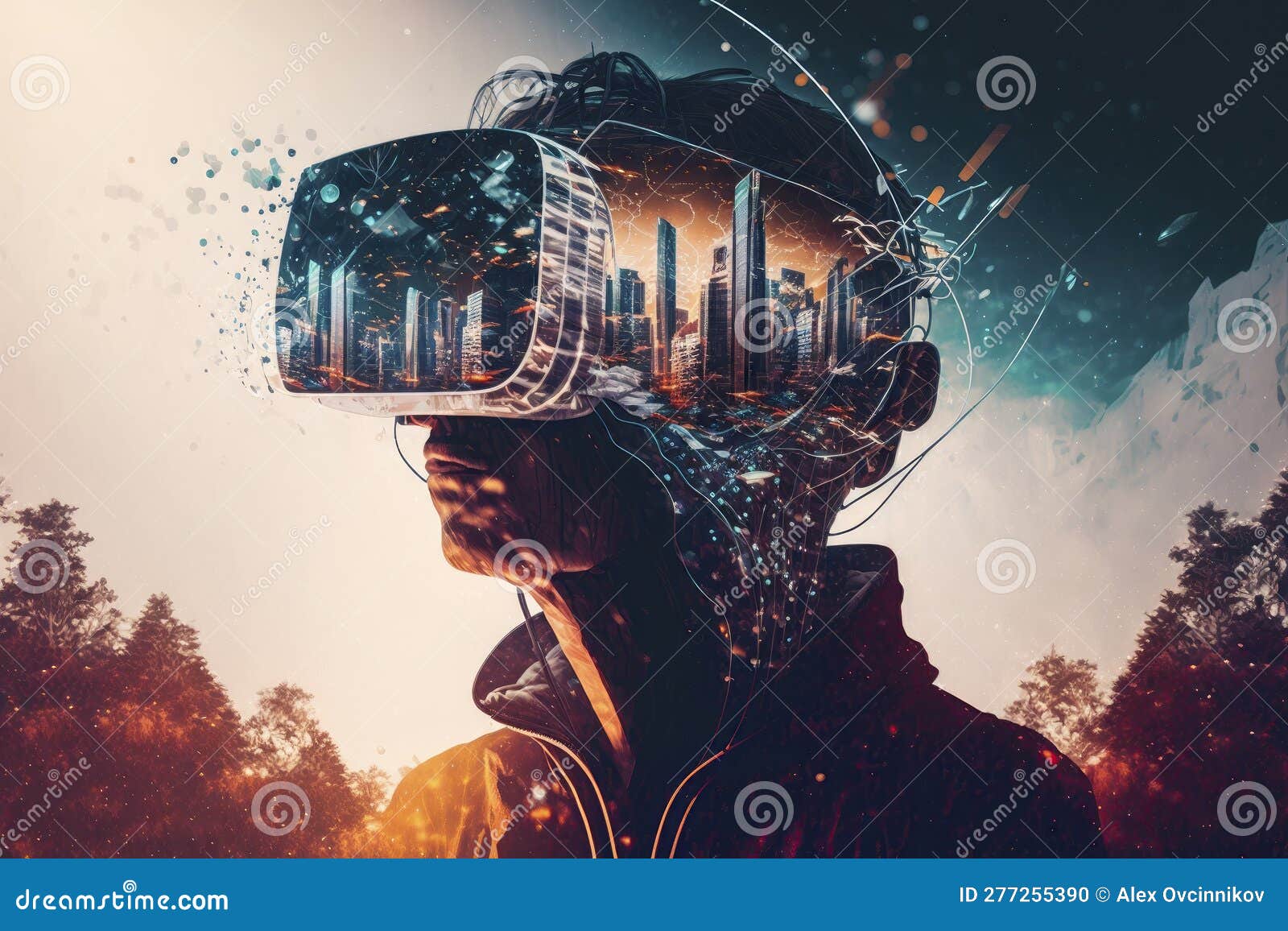 Exploring the Metaverse: Futuristic VR Headset in a State of ...