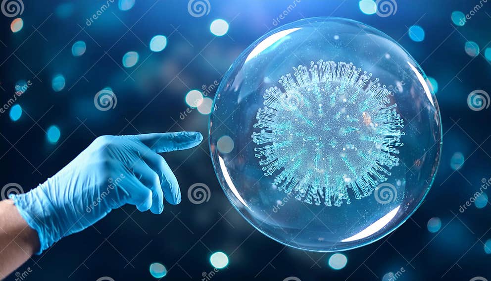 Exploring Microbial Structures with a Gloved Hand Under Bright ...