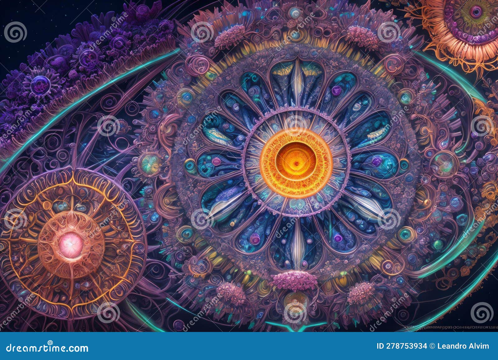 Exploring the Microcosmos a Concept Art of Microbiology Science ...