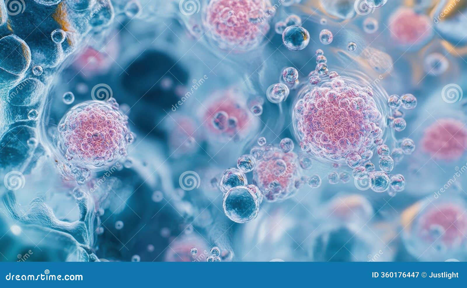 Exploring Microscopic Cell Structures in Detail Stock Image - Image of ...