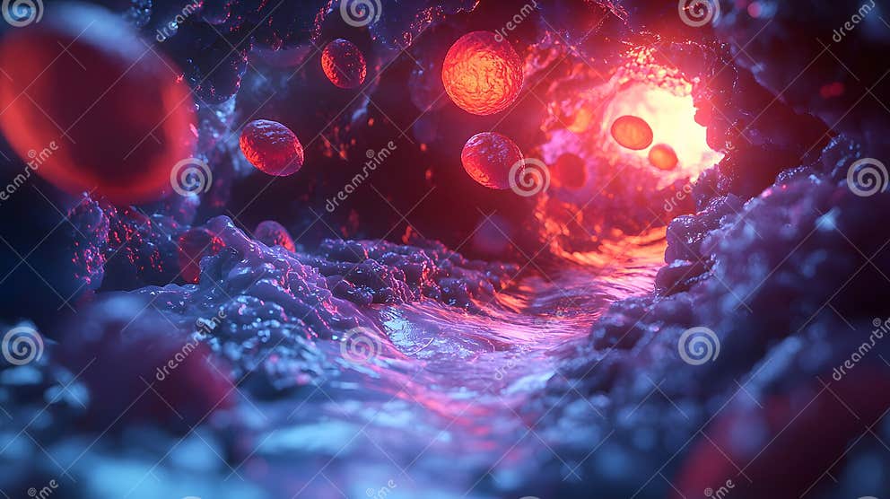 Exploring Microscopic Energy Flow Cellular Environment 3d Visualization ...
