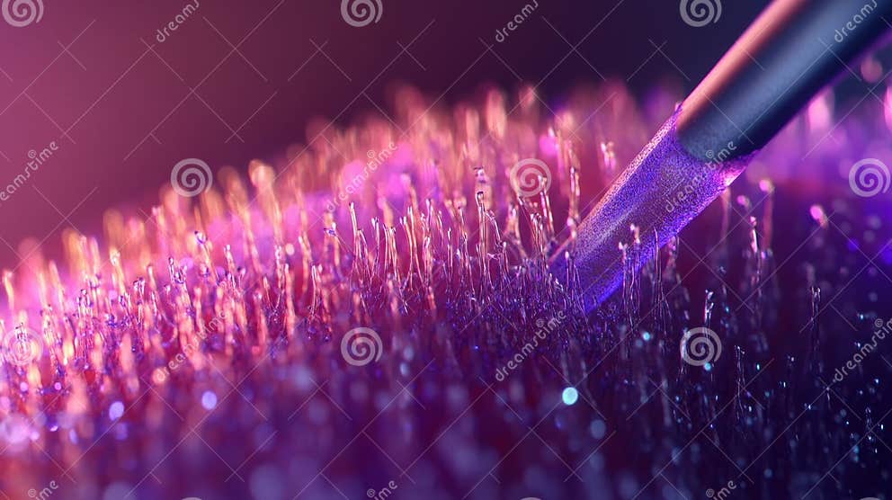 Exploring Microscopic Structures with Precision Technology Stock Image ...