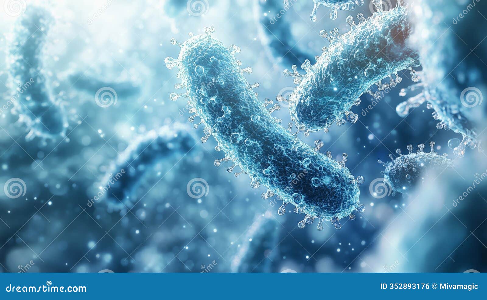 Exploring the Microscopic World of Bacteria and Microorganisms Stock ...