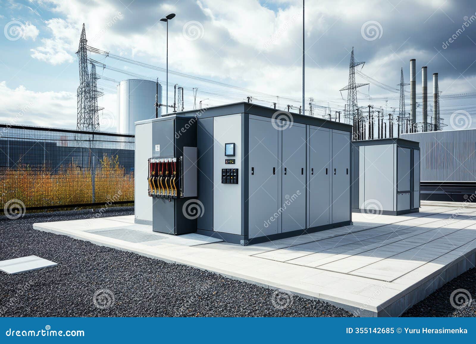 Exploring a Modern Electrical Substation with Sleek Design and Clean ...