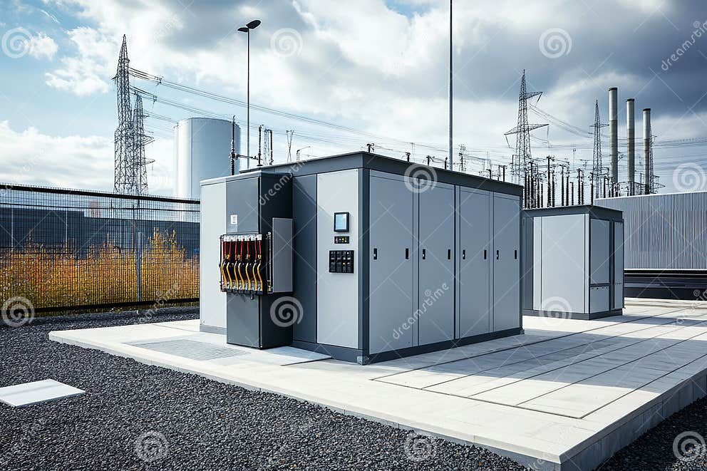 Exploring a Modern Electrical Substation with Sleek Design and Clean ...