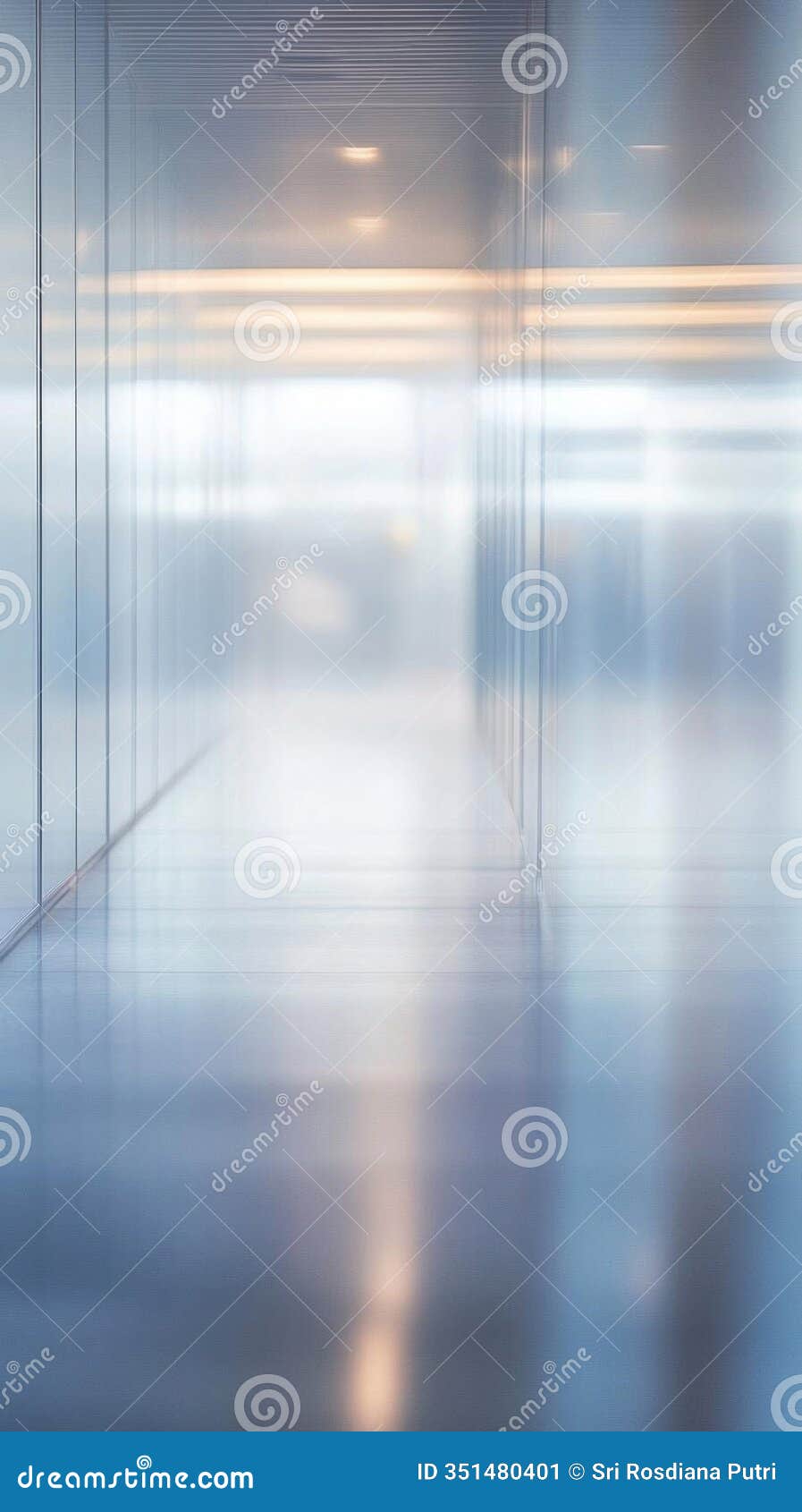 Exploring a Modern Glass Corridor, Architecture S Tranquil Beauty Stock ...