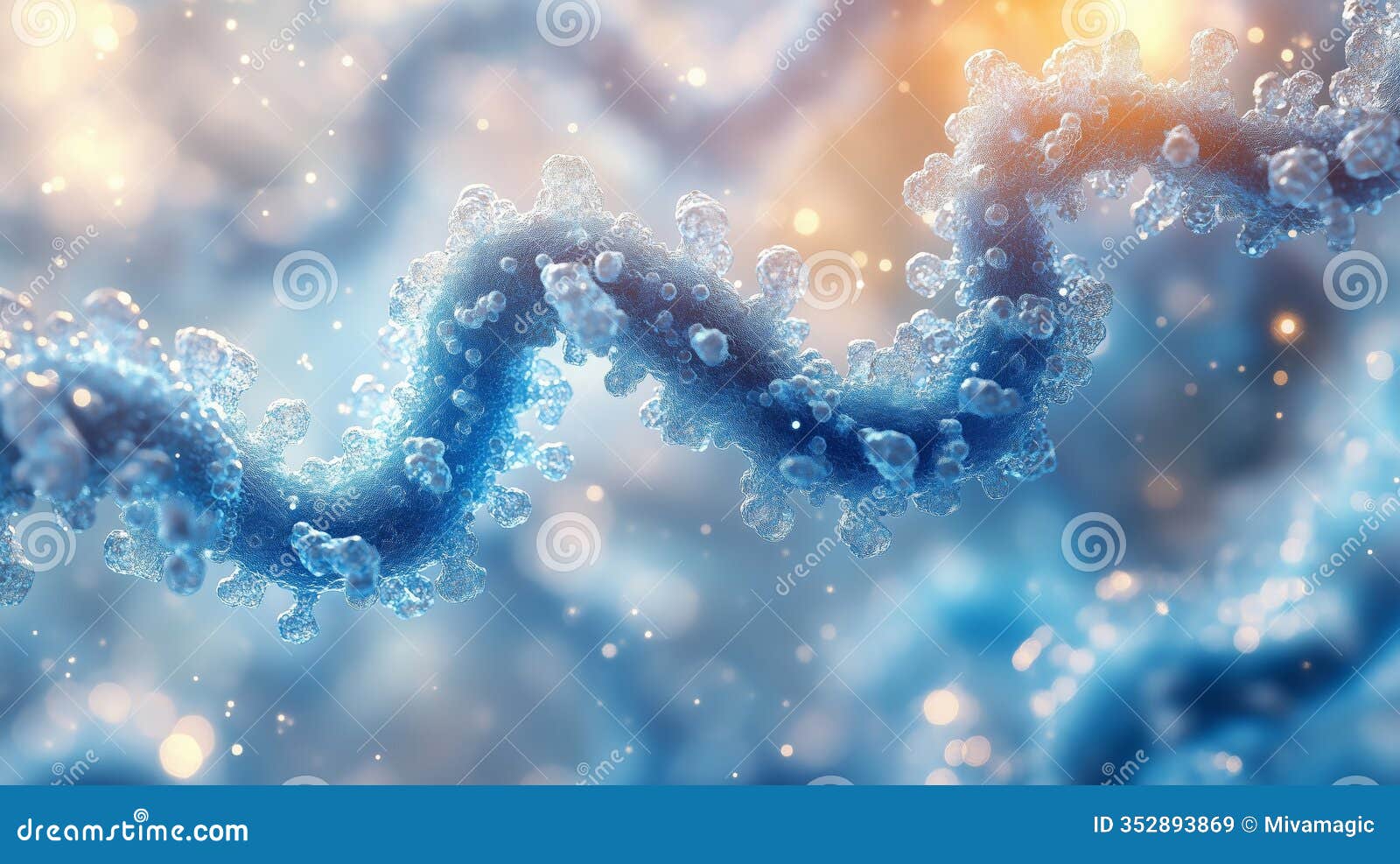 Exploring Molecular Structures and Their Biological Interactions Stock ...
