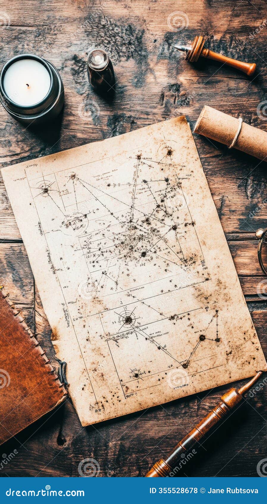 Exploring the Mysteries of Astrology with an Astrological Chart and ...