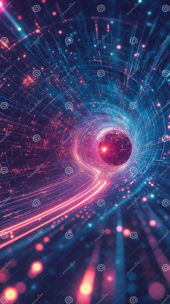 Exploring the Mystical Dimensions of Space and Time through a Neon ...