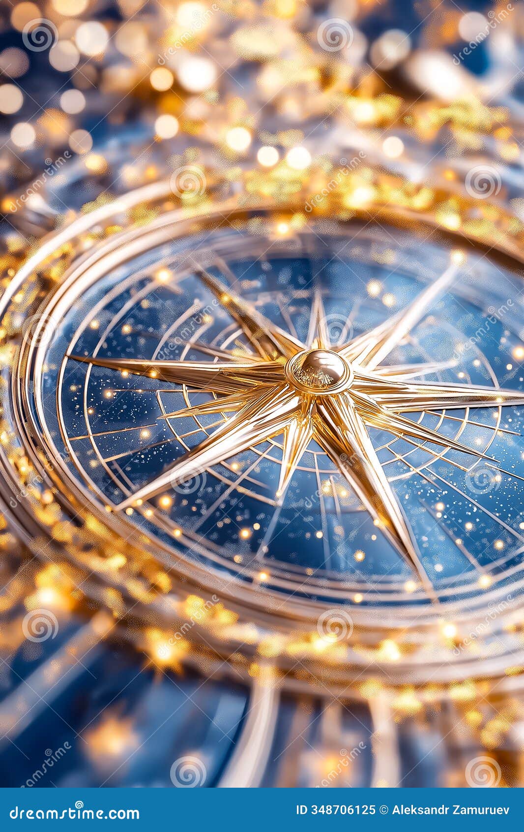 Exploring a Mystical Map Featuring a Stunning Compass Surrounded by ...