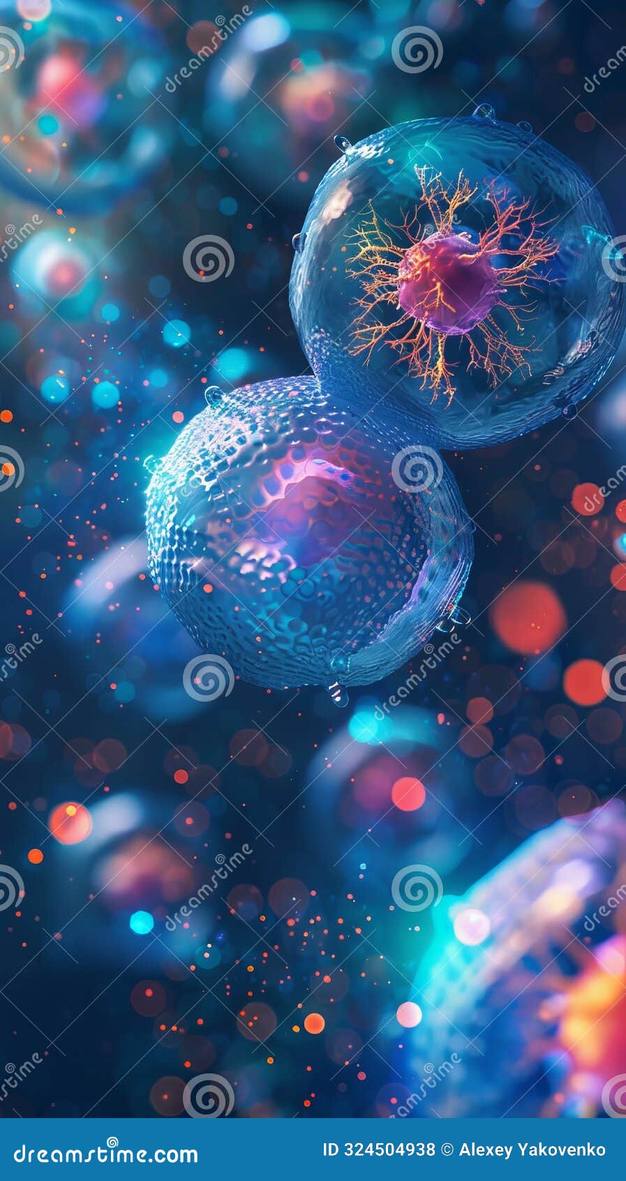 Exploring Nano-Cells stock illustration. Illustration of immune - 324504938
