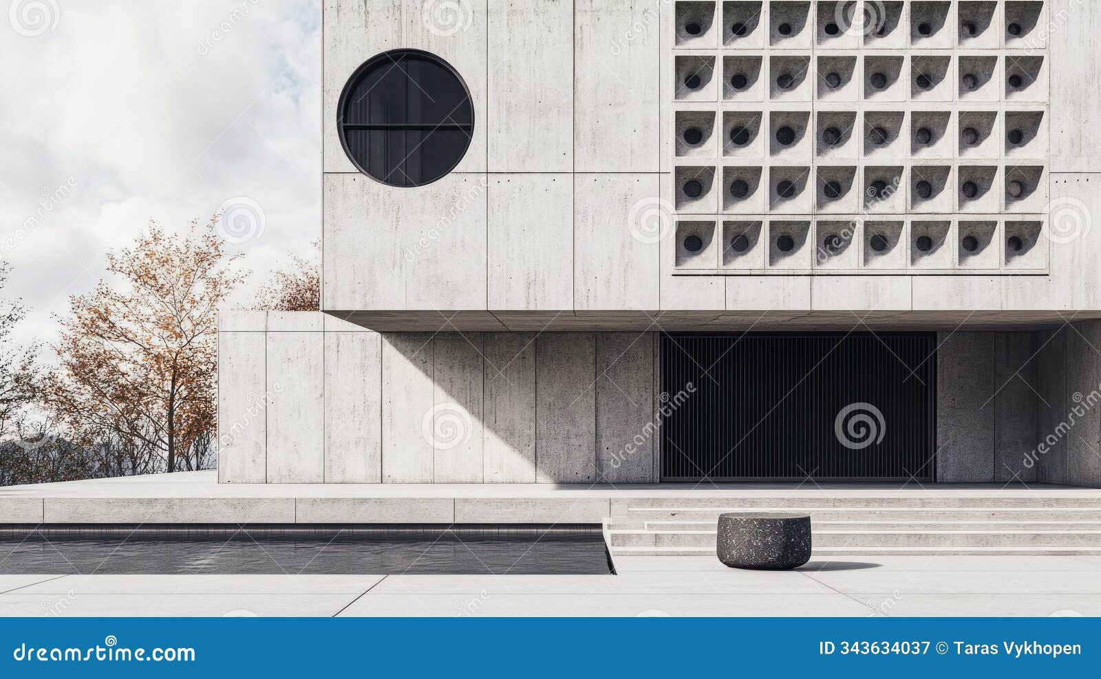 Exploring Neo Brutalist Architecture with Geometric Patterns and ...