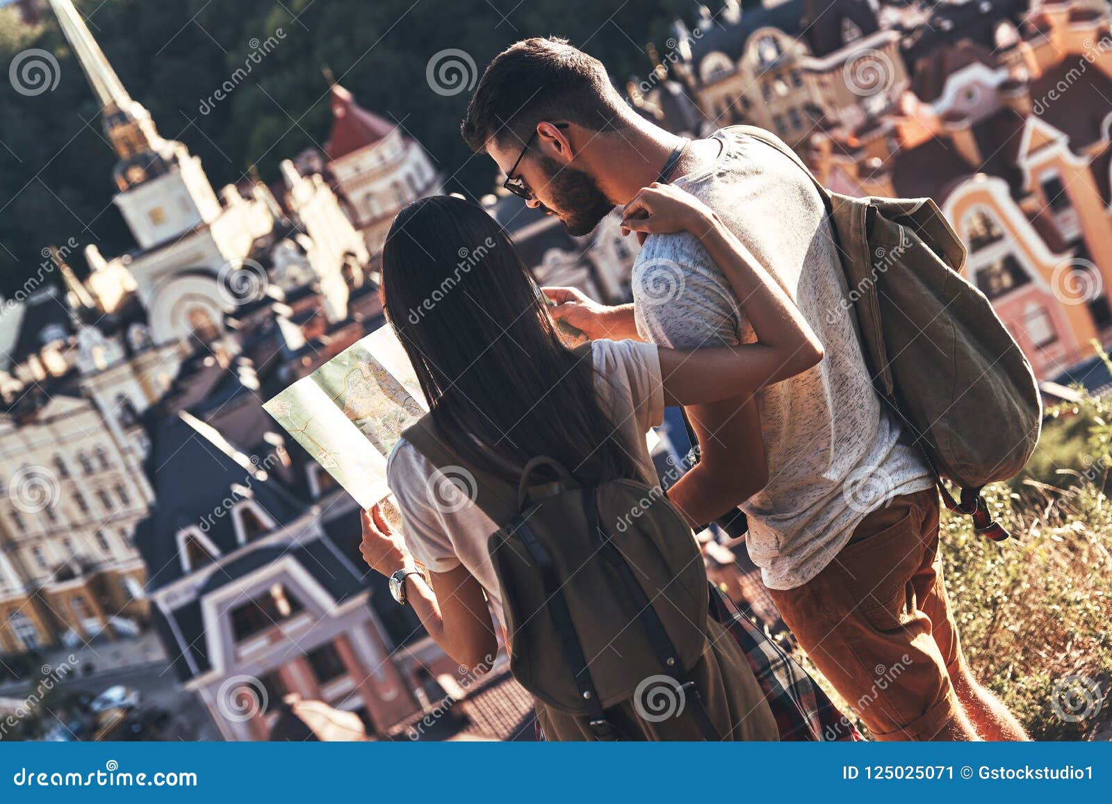 Exploring the new place. stock image. Image of exterior - 125025071 Exploring the new place. stock image. Image of exterior - 125025071