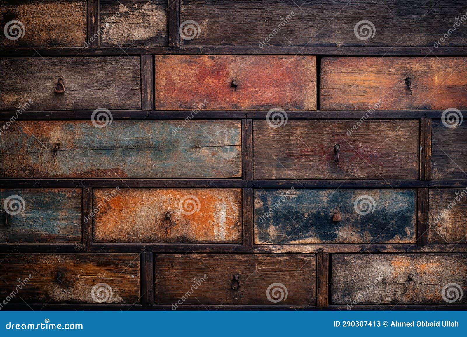 Exploring Old Wooden Textured Drawers. Generative by Ai Stock ...