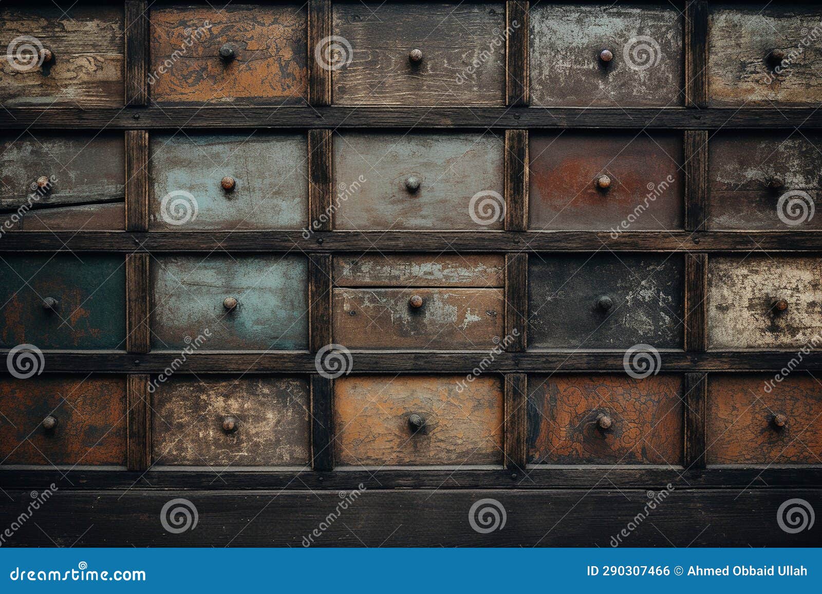 Exploring Old Wooden Textured Drawers. Generative by Ai Stock Photo ...