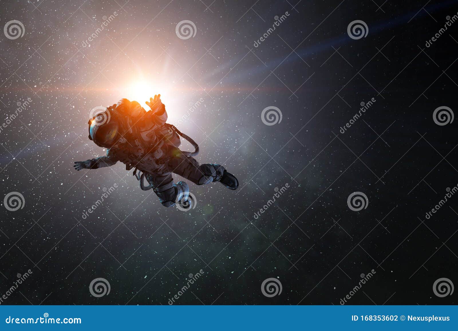 Exploring Outer Space. Mixed Media Stock Photo - Image of suit ...