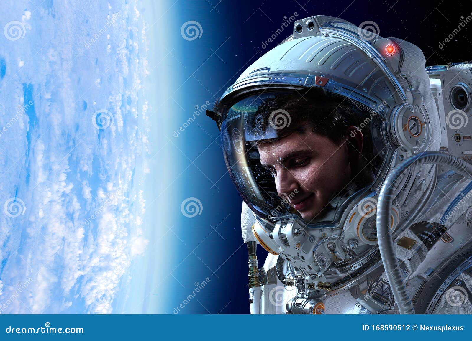 Exploring Outer Space. Mixed Media Stock Photo - Image of flying ...