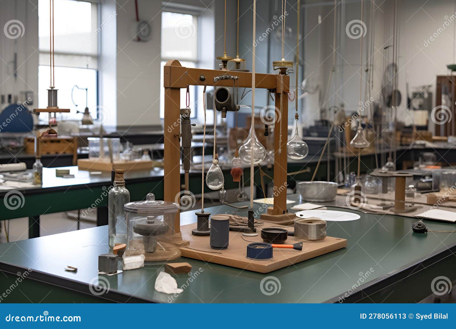 Exploring Physics With Pendulums, Pulleys, And Weights In A Laboratory ...