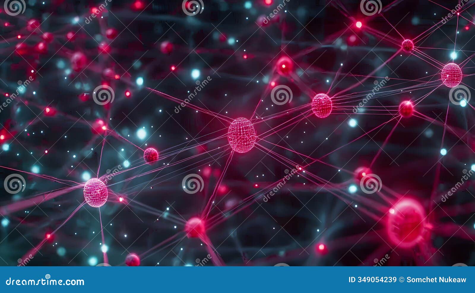 Exploring Quantum Networks Digital Realm Abstract Visualization ...