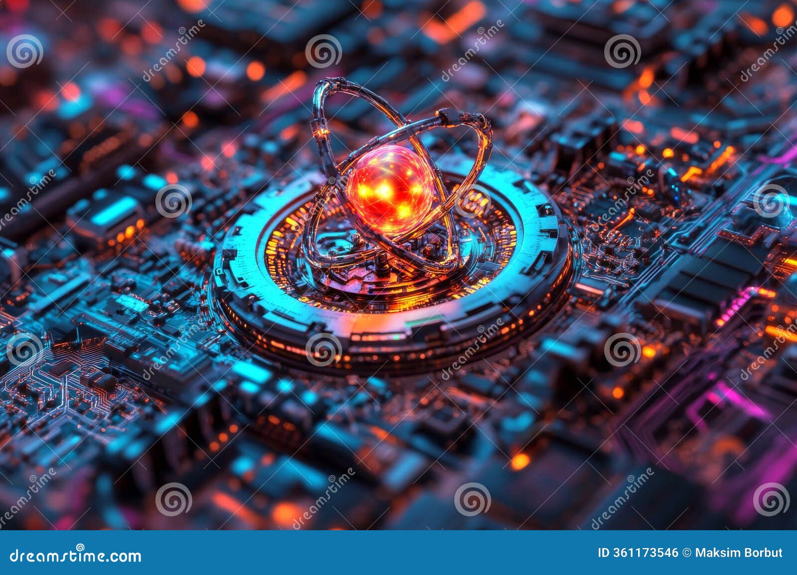 Exploring the Realm of Future Technology, the Image Merges Quantum ...