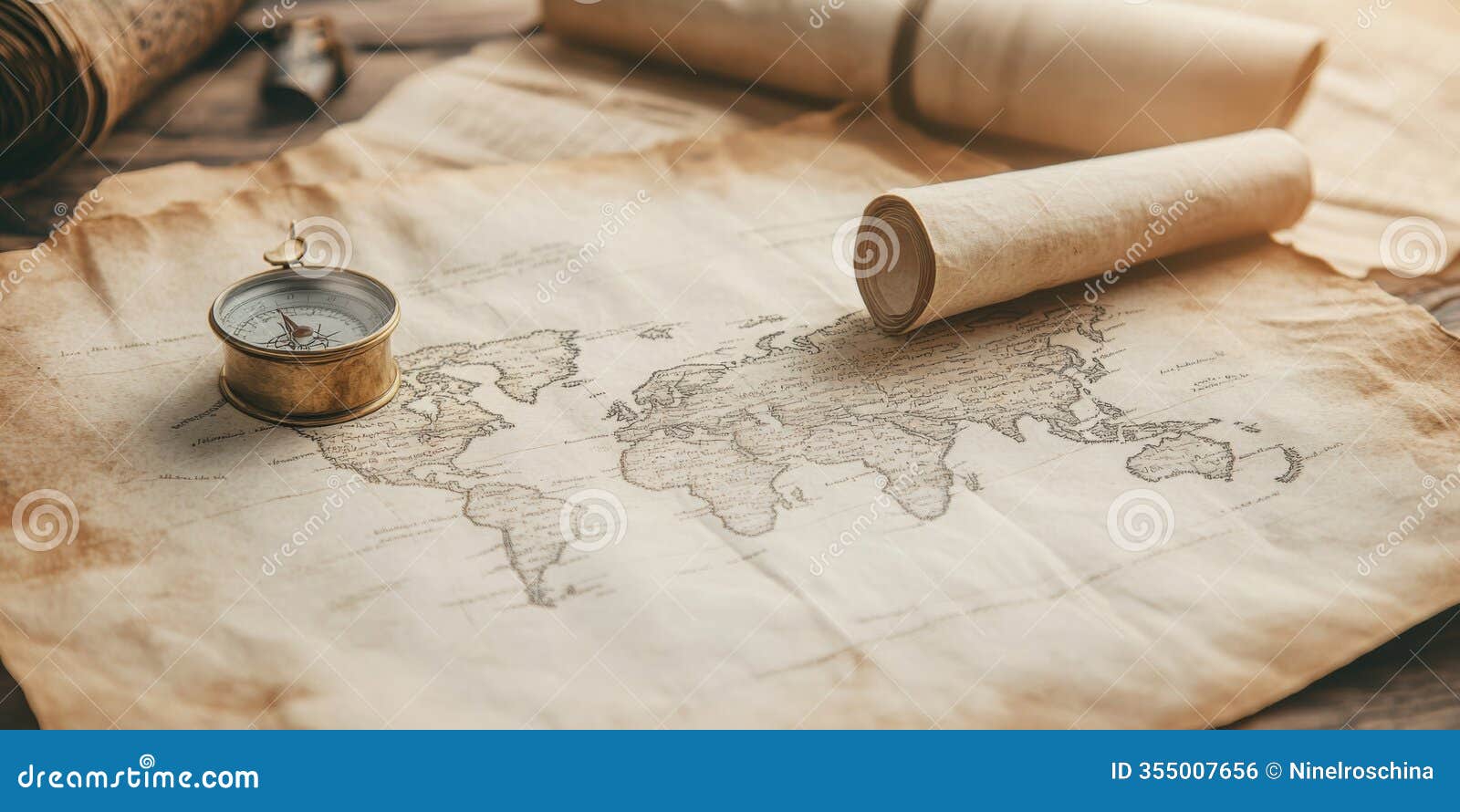 Exploring the Retro World Map with Exploration Tools and Ancient ...