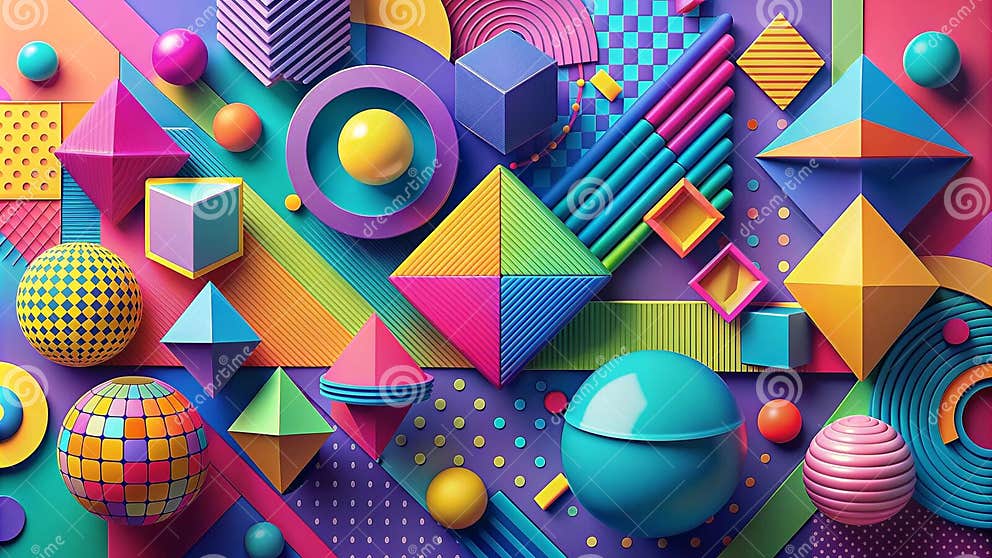 Exploring the Rhythms of Abstract Art through Vibrant Geometric Shapes ... Exploring the Rhythms of Abstract Art through Vibrant Geometric Shapes ...
