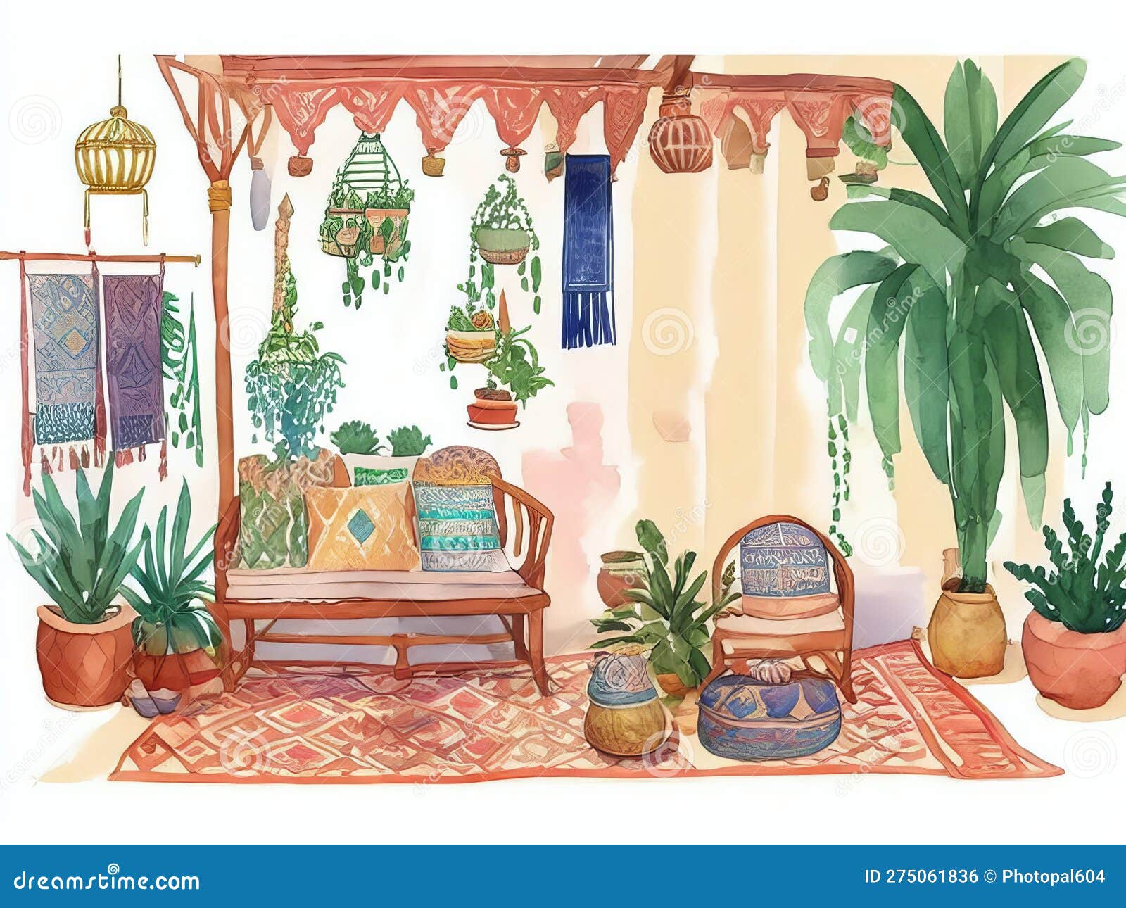 Exploring the Rich Colors and Textures of Moroccan Design. Stock ...