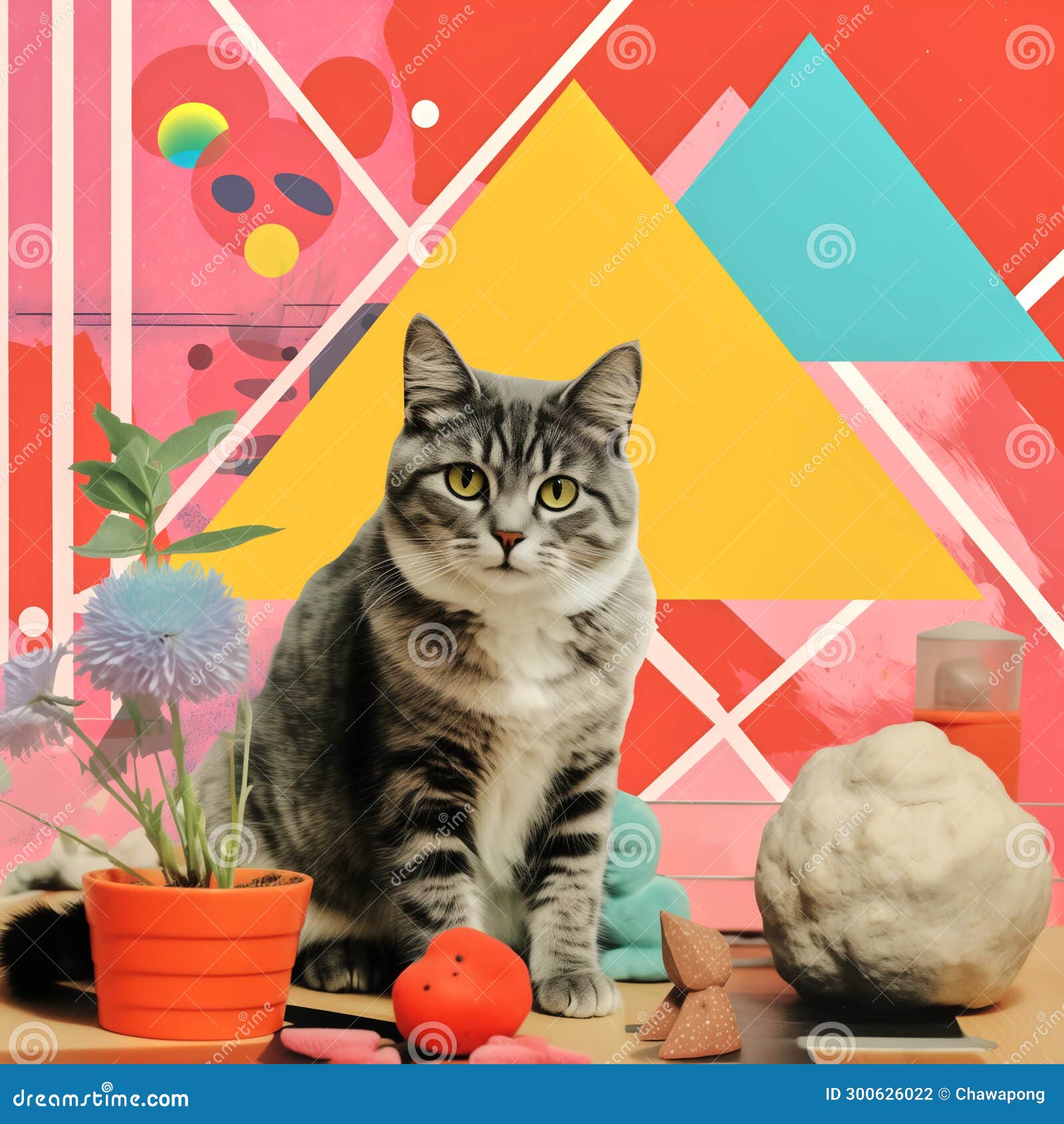 Exploring Risograph Aesthetics in Cat Form Stock Illustration ... Exploring Risograph Aesthetics in Cat Form Stock Illustration ...