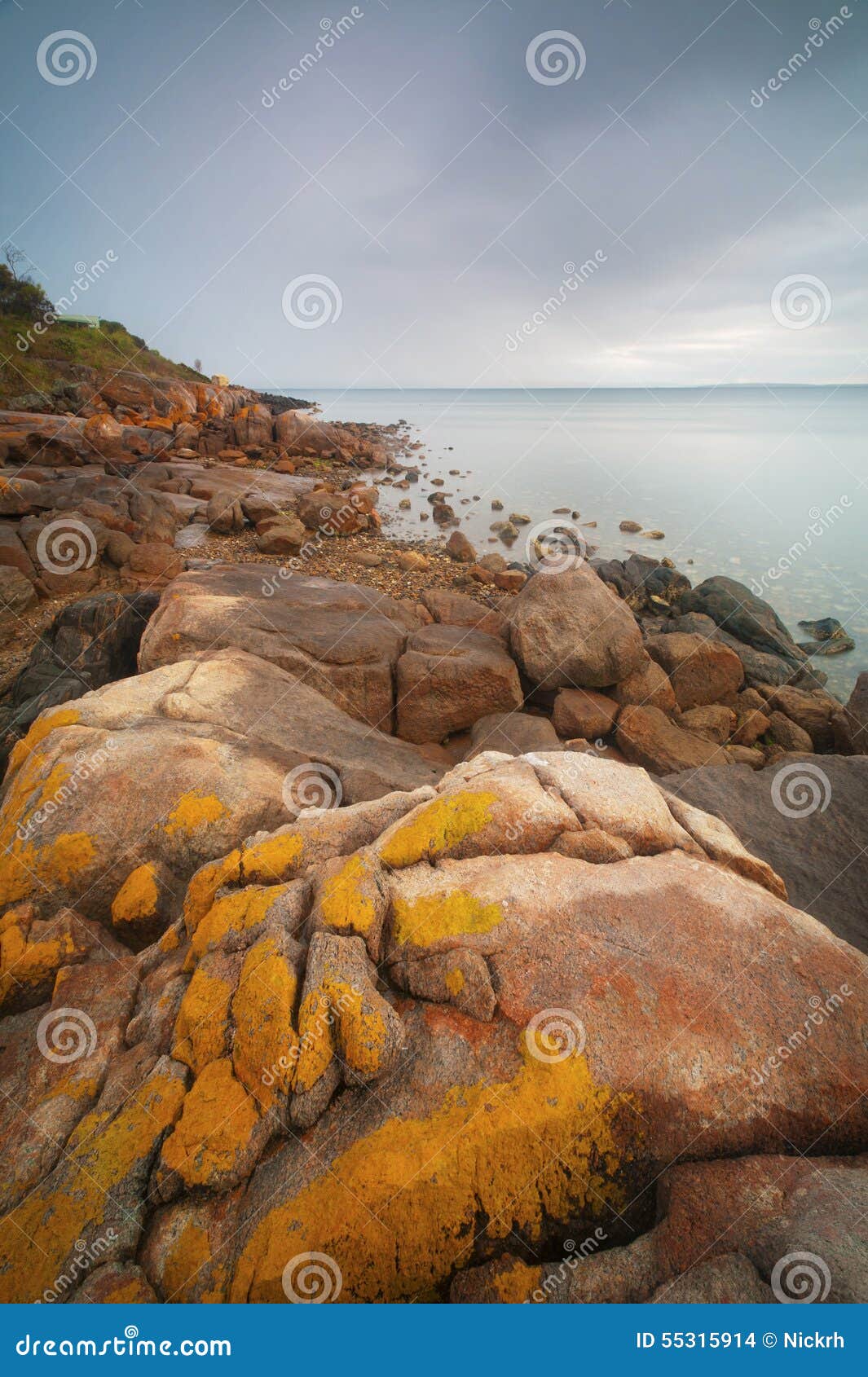 Exploring a Rocky Coastline Stock Photo - Image of beauty, alone: 55315914