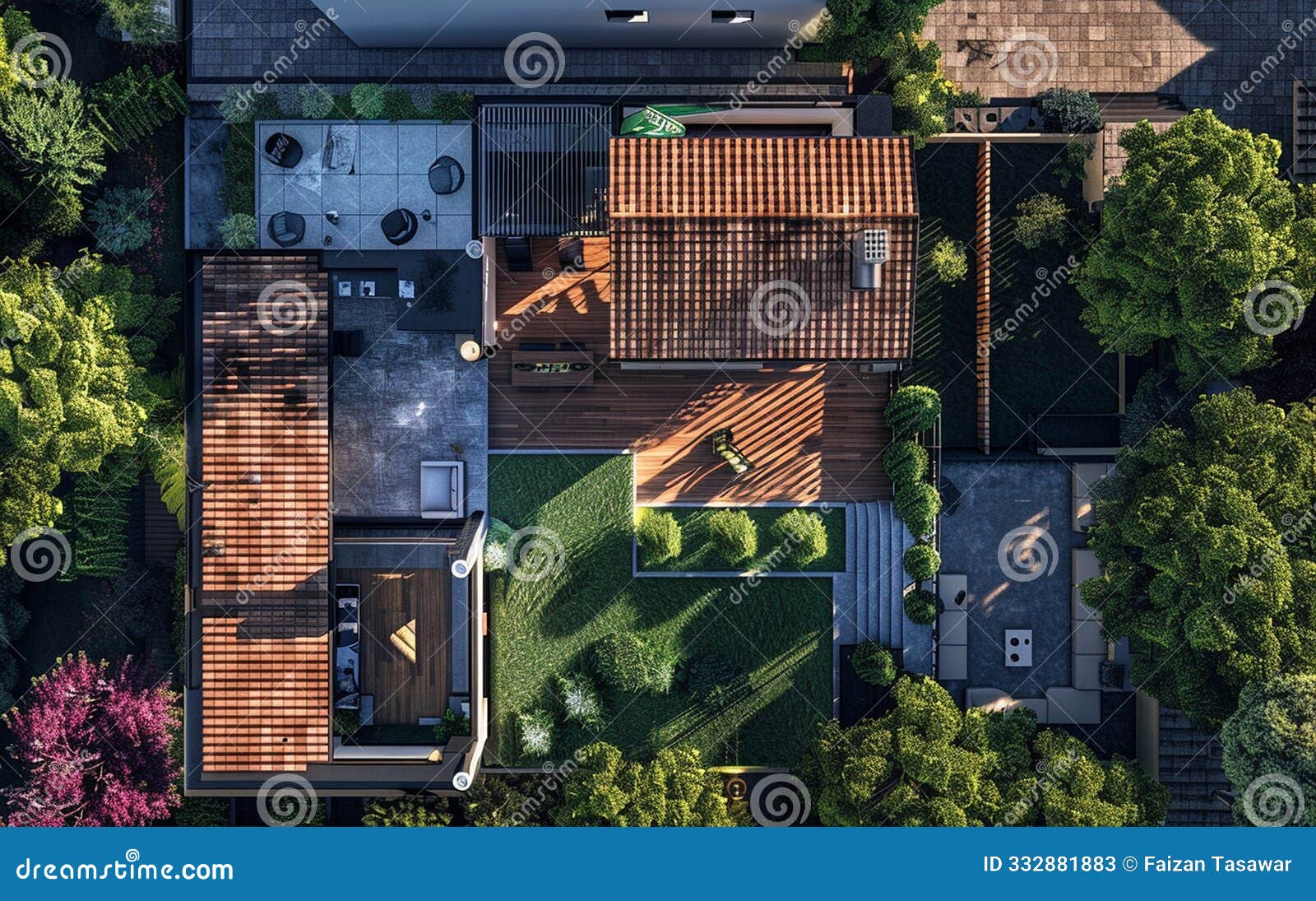 Exploring the Ruby 2-Floor Modern House Layout -Generative Ai Stock ...