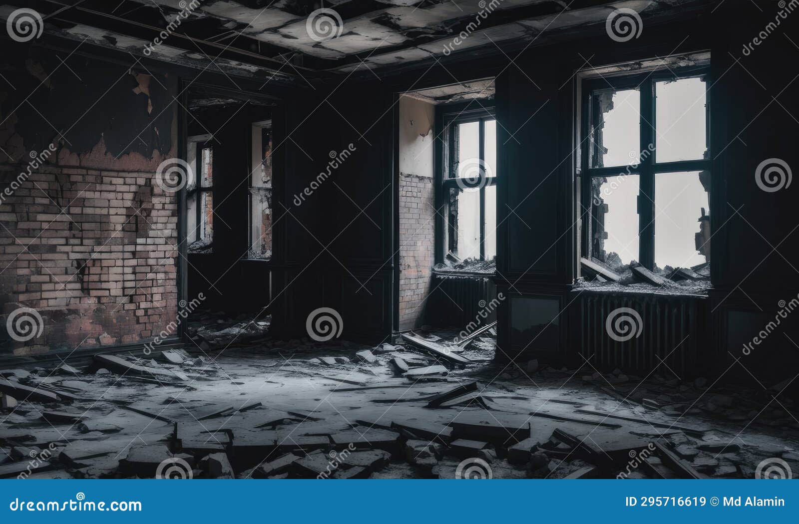 Exploring The Shadows: Within An Abandoned And Dimly Lit Structure ...