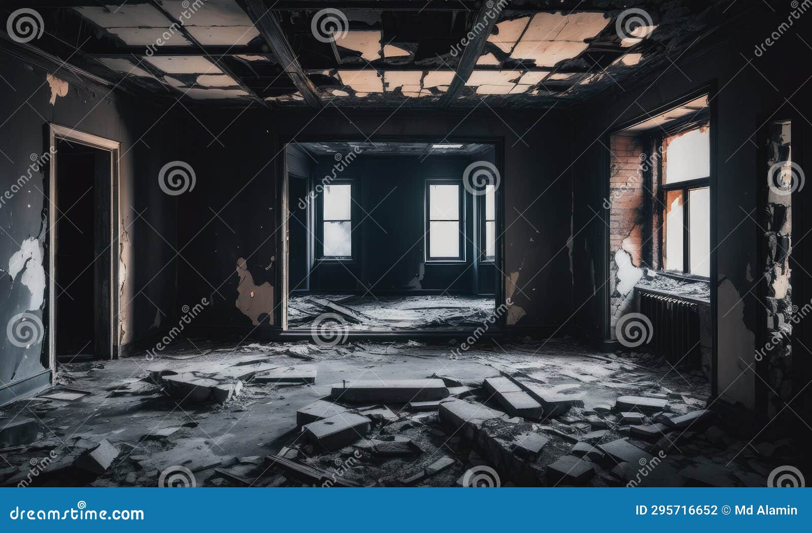 Exploring The Shadows: Within An Abandoned And Dimly Lit Structure ...