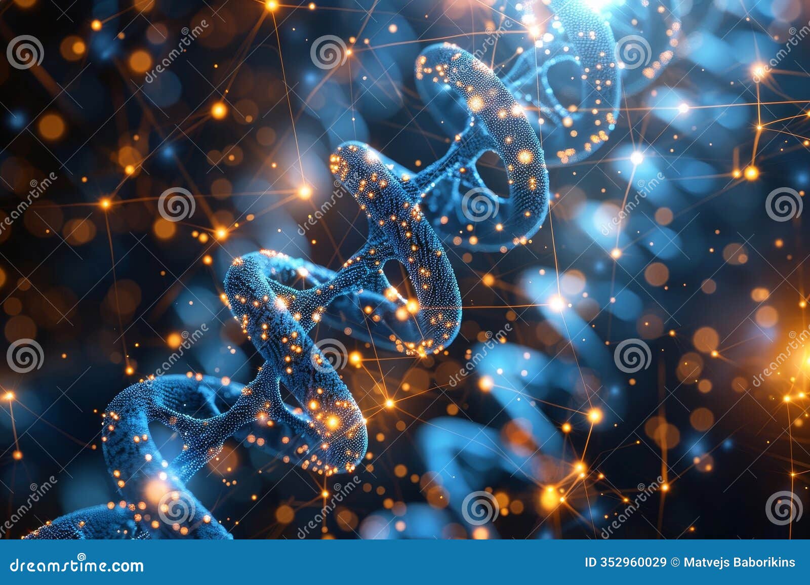 DNA Molecule. Genetic Modification. Study Of The Structure Of The Human ...