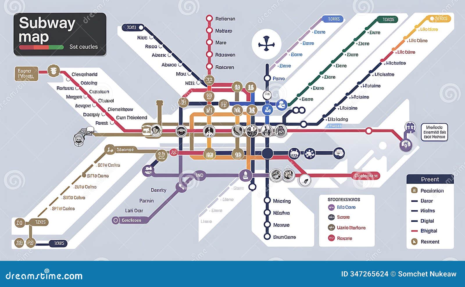 Exploring a Subway Map that Illustrates Routes through Centuries ...
