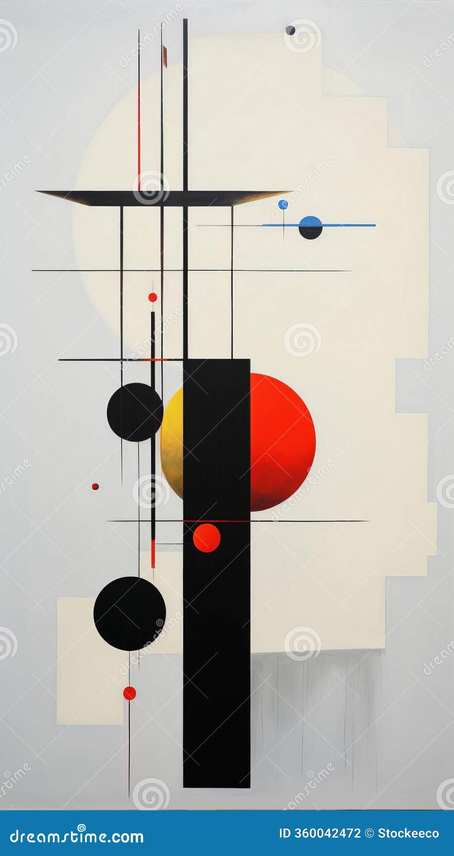 Exploring Suprematism: Modern Abstract Composition with Geometric ...
