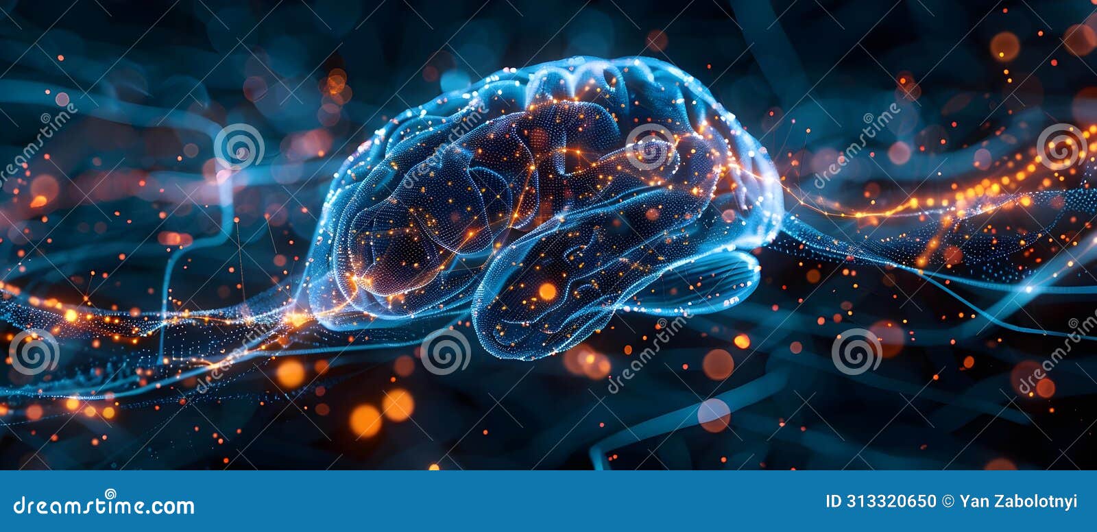 Synapse Connections. Nervous System. Brain Royalty-Free Stock Image ...