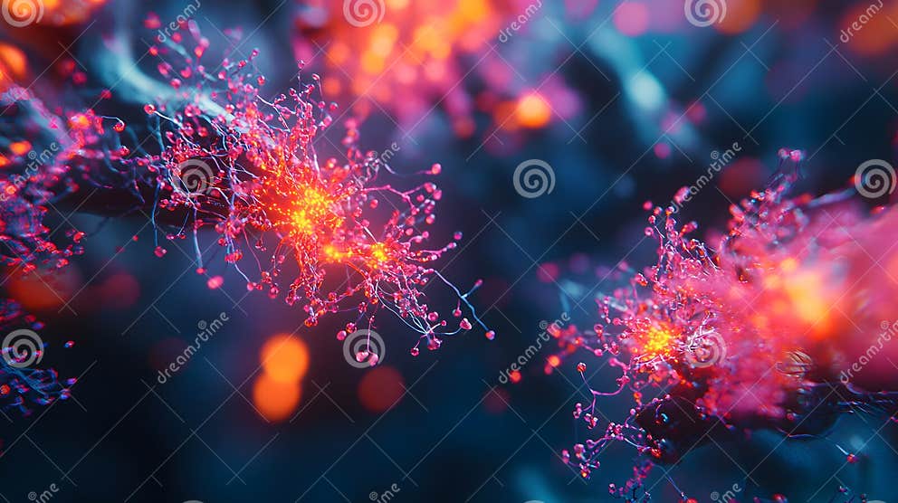 Exploring Synaptic Connections Brain Digital Art Abstract Macro View ...