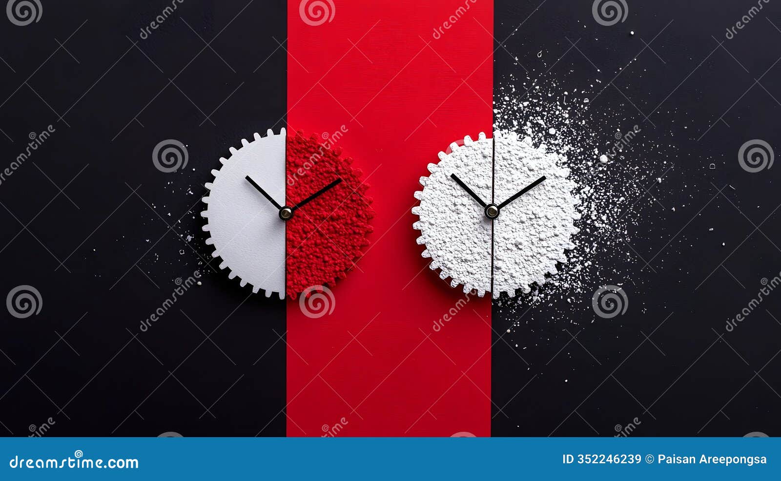 Exploring Time: Interlocking Gears Create Striking Clock Designs in ...